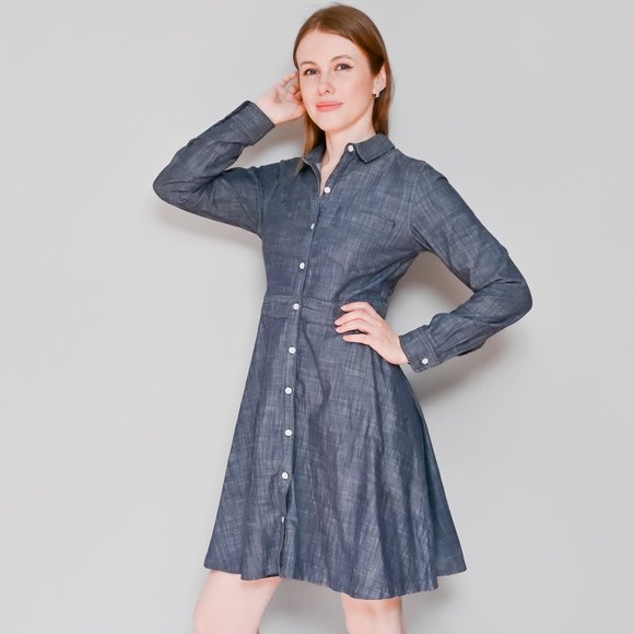 Toad&Co | Dresses | Toad Co Organic Cotton Chambray Shirt Dress | Poshmark